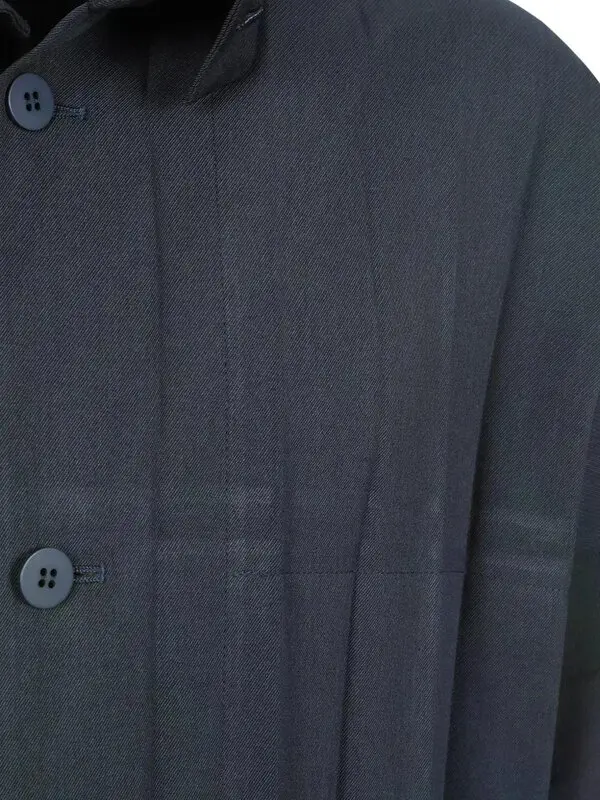 Issey Miyake Pleated Button-up Jacket