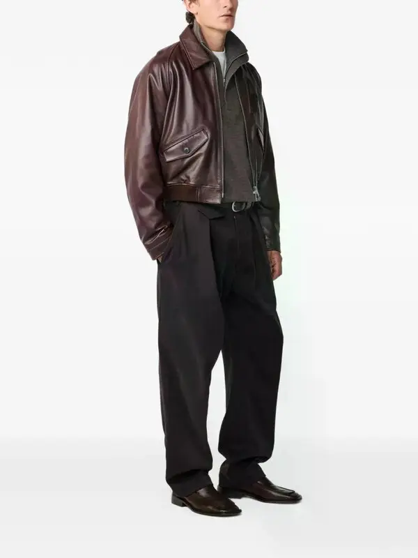Studio Nicholson Kendal Zip-up Leather Jacket