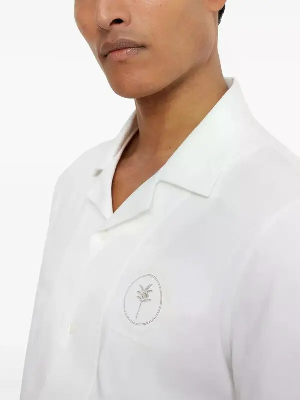 Brunello Cucinelli Logo-print Cotton Shirt