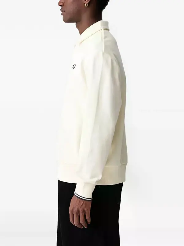 Fred Perry Quarter-zip Laurel Wreath Polo Shirt