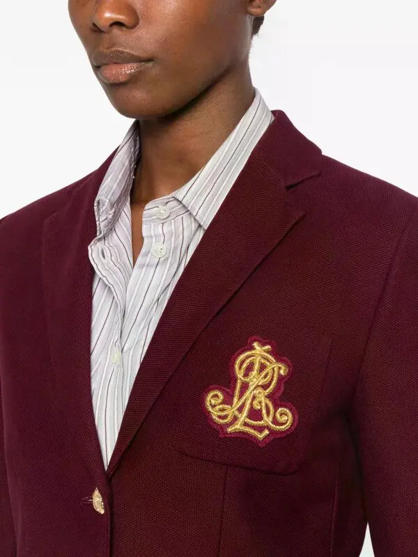 Ralph Lauren Logo-patch Button-up Blazer
