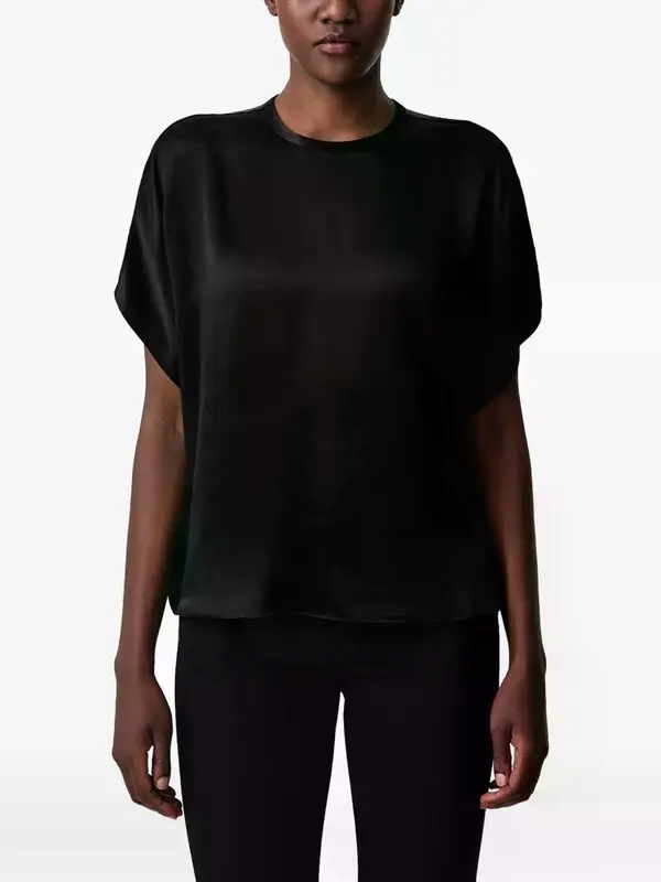 Sisley Satin-finish Short-sleeve Top
