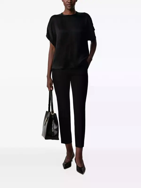 Sisley Satin-finish Short-sleeve Top