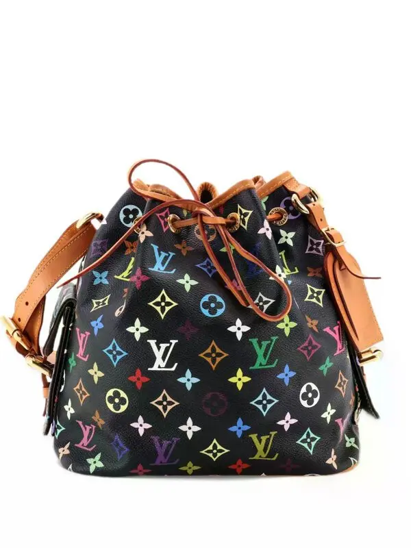 LOUIS VUITTON Petit Noe Handbag Monogram Multicolor Bucket Bag