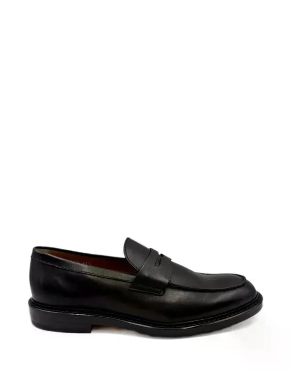 DOUCAL'S Leather Penny-slot Loafers