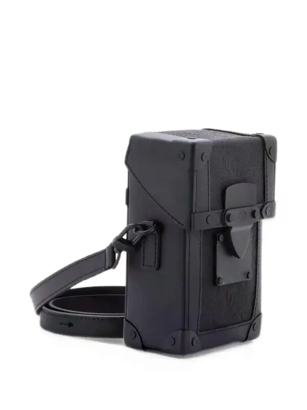 LOUIS VUITTON Vertical Trunk Wearable Wallet Monogram Taurillon Leather Crossbody Bag