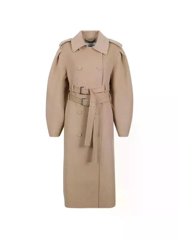 GANNI Coat In Wool Cashmere