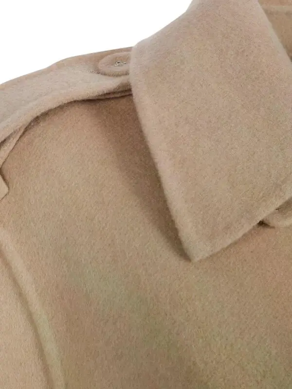 GANNI Coat In Wool Cashmere