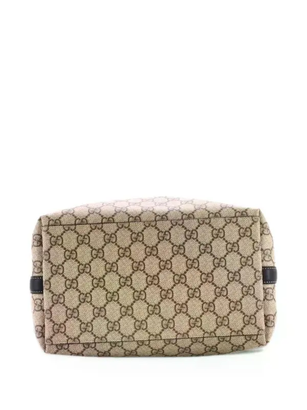 Gucci Gg Emblem Gg Coated Canvas Medium Bucket Bag