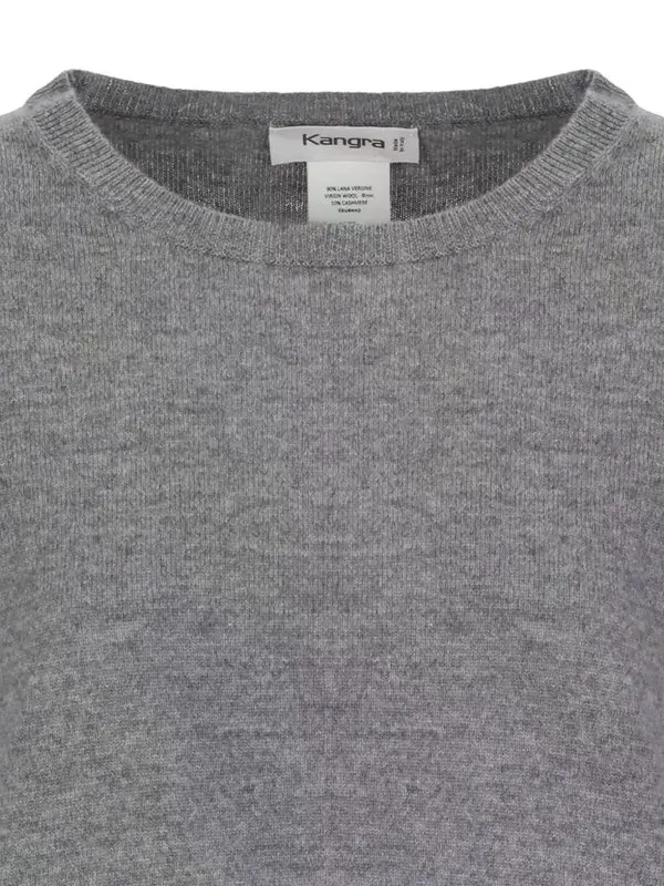 KANGRA Crew-neck Fine-knit Sweater