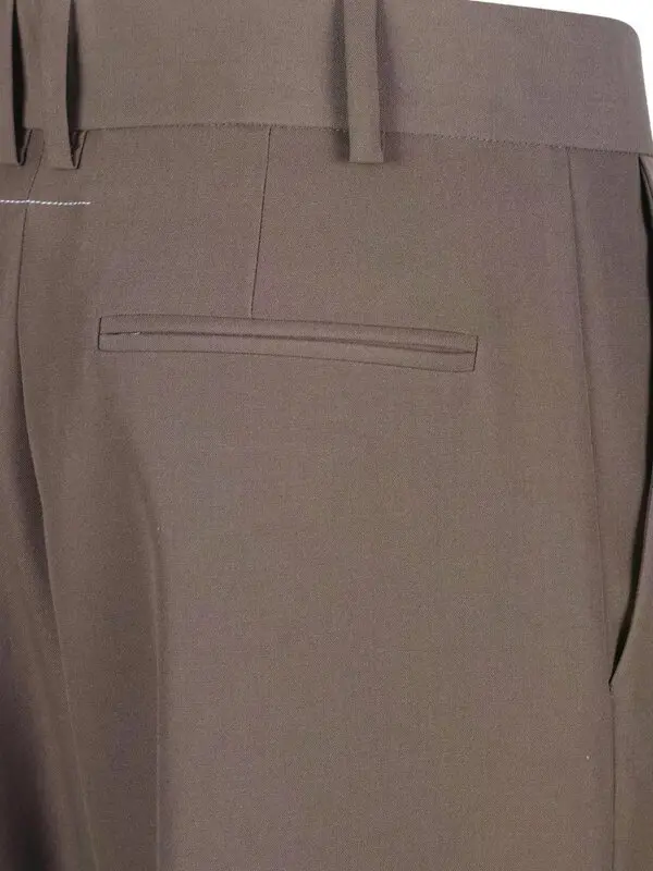 MAISON MARGIELA Pleated Straight-leg Trousers