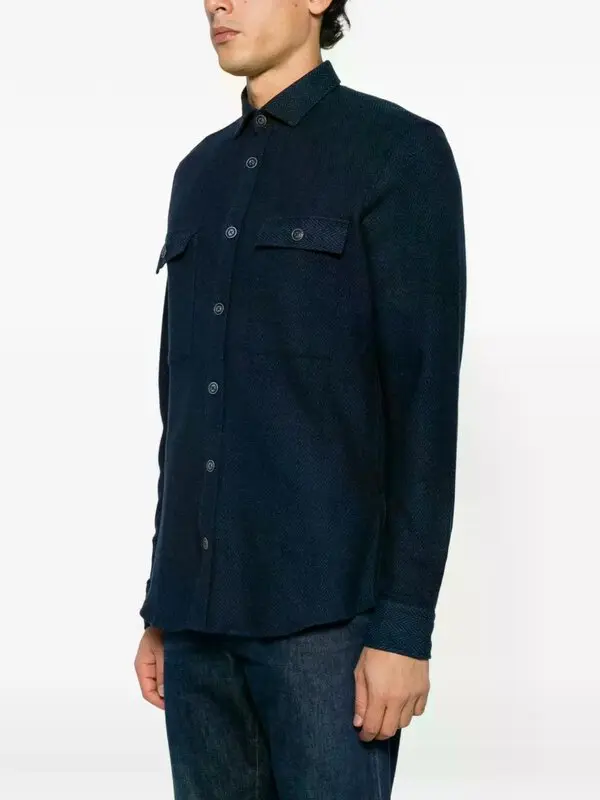 ALBERTO GOZZI Button-up Chest-pocket Shirt