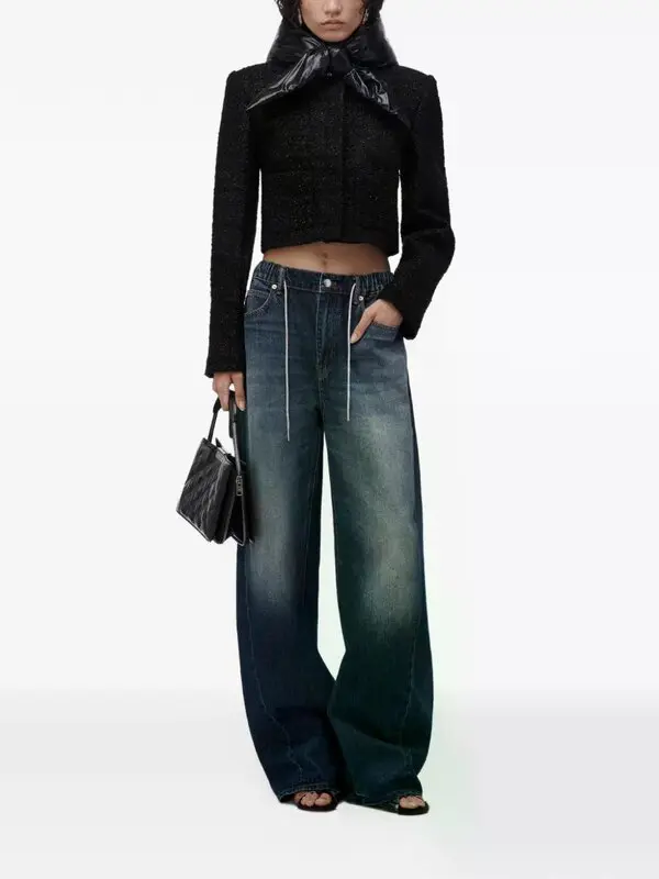 Alexander Wang Rhinestone-drawcord Balloon Jeans