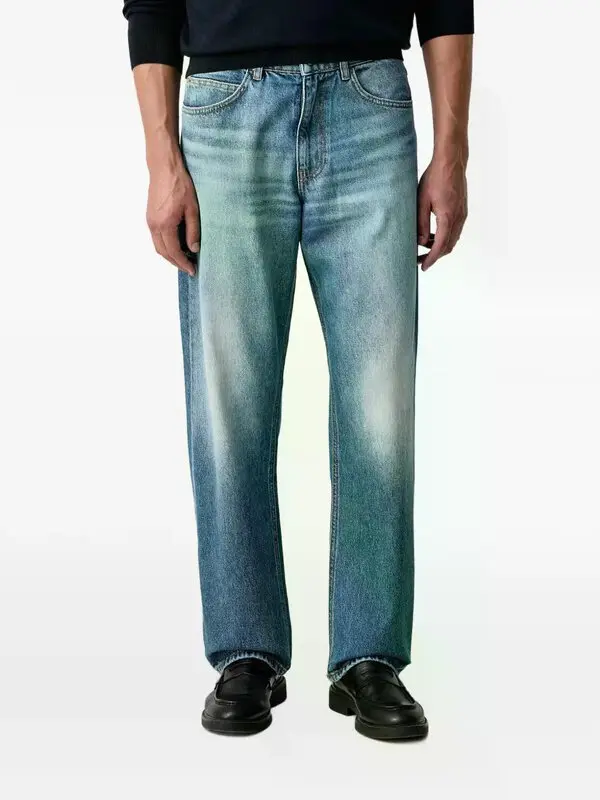 Sisley Faded Straight-leg Jeans
