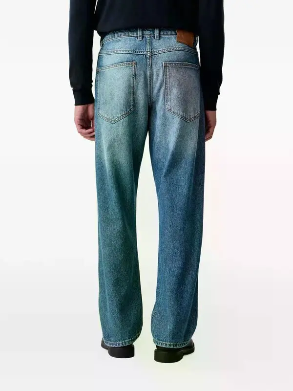 Sisley Faded Straight-leg Jeans