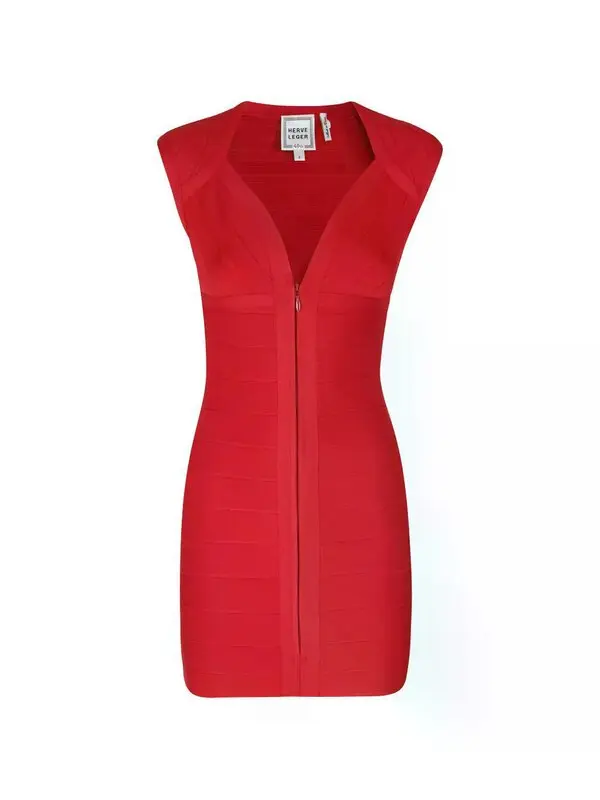 Herve Leger Bandage Zip-front Dress