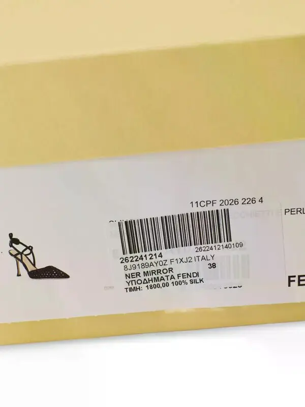 Fendi Very Colibrì Organza High-heeled Slingback