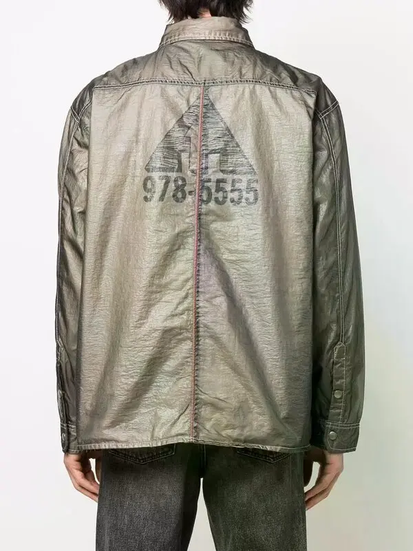 DIESEL® Metallic-effect Shirt Jacket