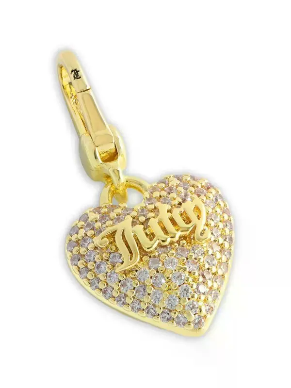 Juicy Couture Crystal-embellished Heart Charm Necklace