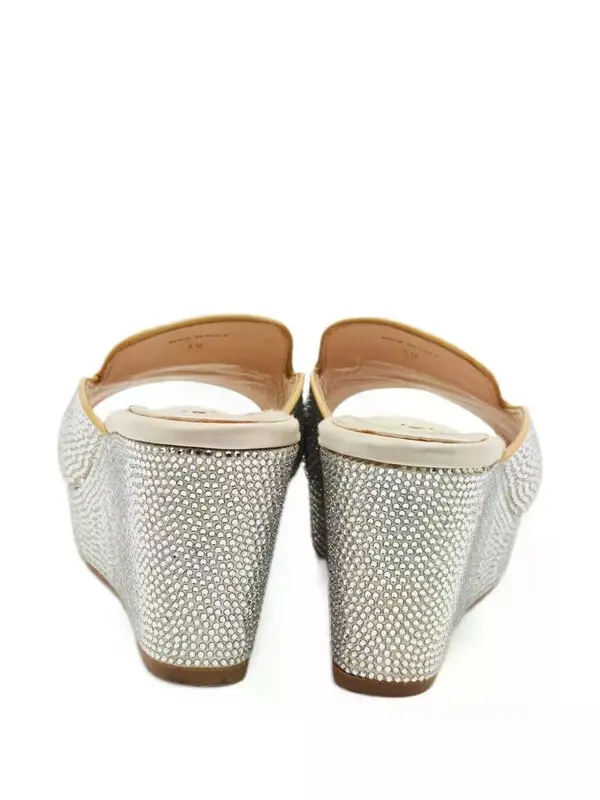 Prada Crystal-embellished Wedge Sandals