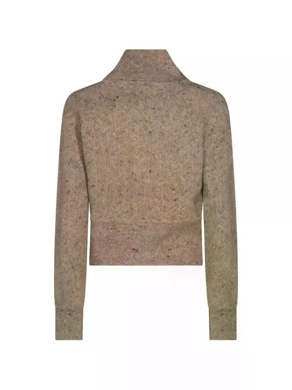 Co Collection Button-fastening Chevron-knit Sweater