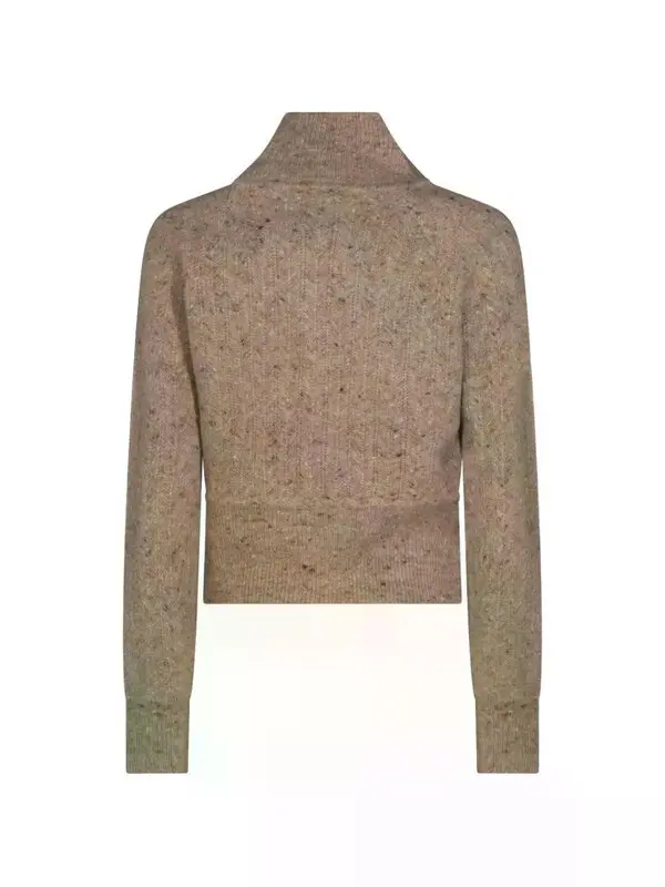 Co Collection Button-fastening Chevron-knit Sweater