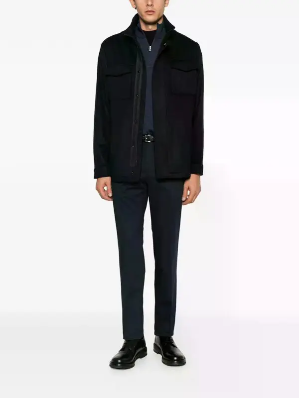 BARBA NAPOLI Quarter-zip Knitted Sweater