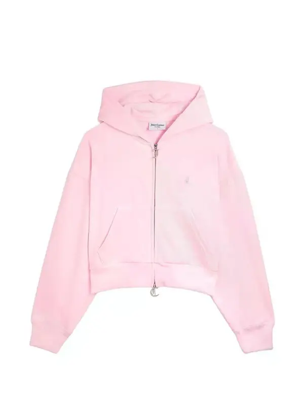 Juicy Couture Velour Bonded Hoodie - Pink