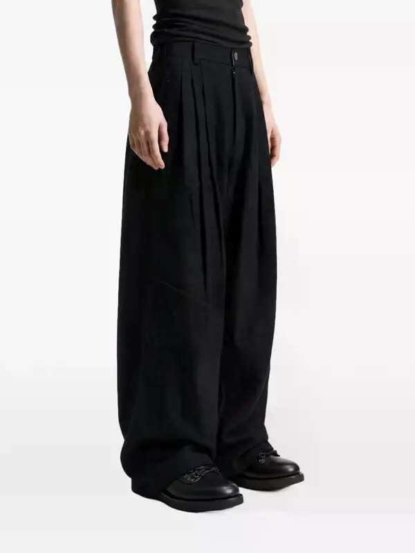 ZIGGY CHEN Pleated Wide-leg Trousers