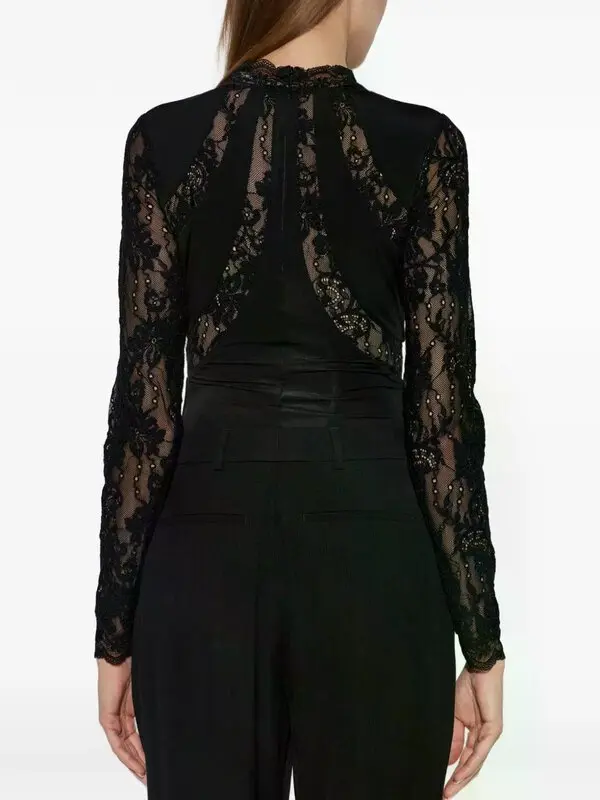 Zimmermann Clash Lace Spliced Bodysuit