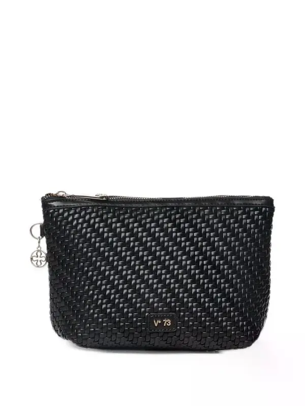 V°73 Woven-design Logo-plaque Pouch