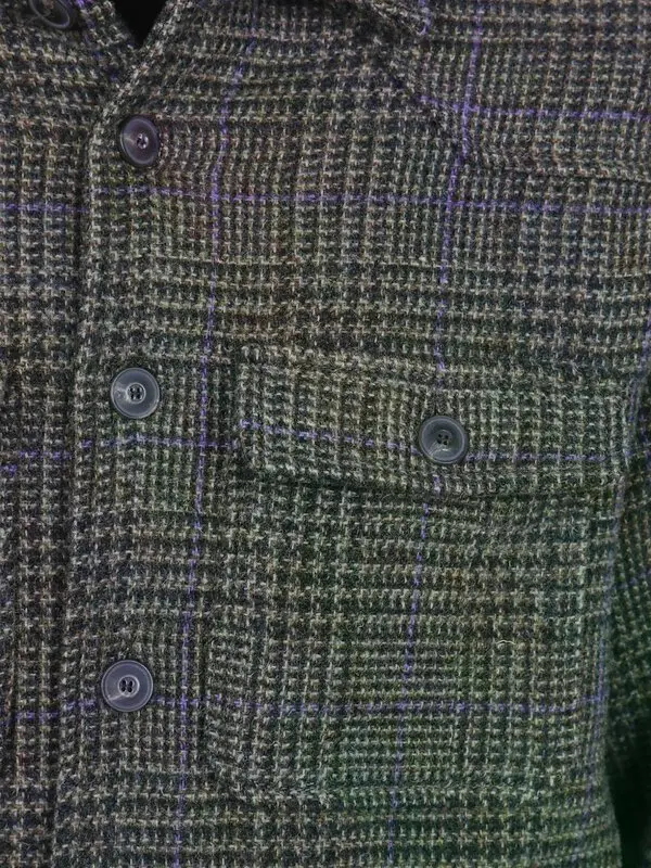 TINTORIA MATTEI 954 Check-pattern Wool Jacket