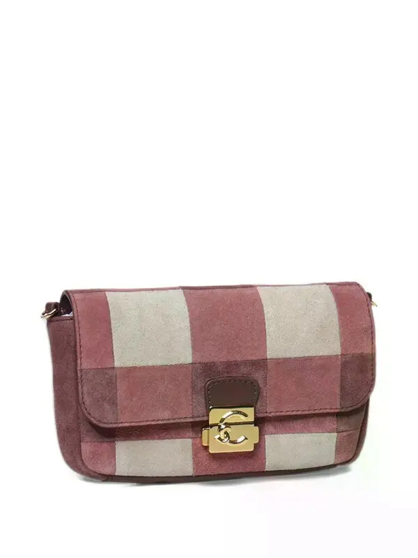 COCCINELLE Mini C-me Lock Patchwork Shoulder Bag