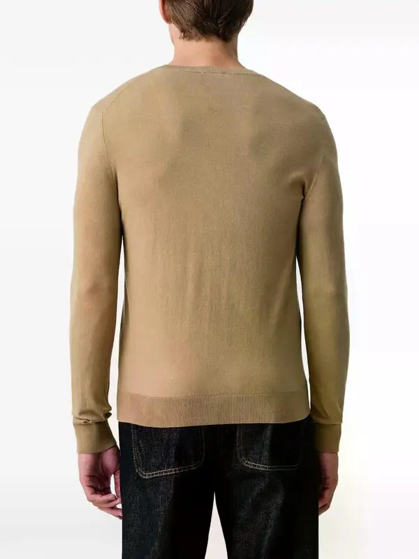 Sisley Fine-knit Crew-neck Sweater - Neutrals