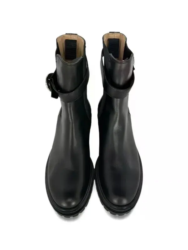 GIANVITO ROSSI Embellished Buckle Ankle Boots