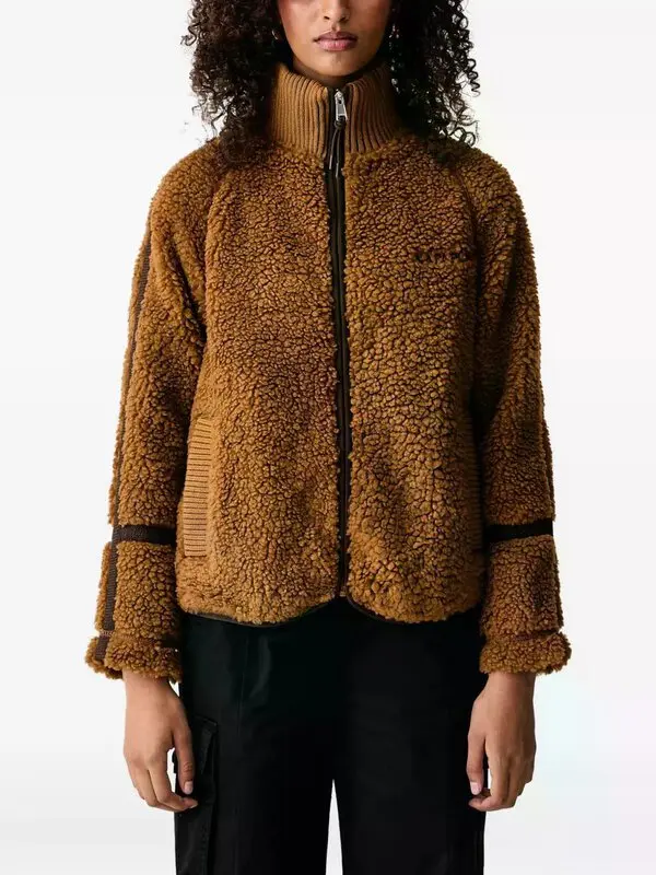 NAPAPIJRI Fleece-texture Zip-up Jacket