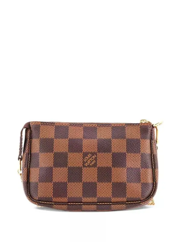 LOUIS VUITTON Pochette Accessoires Limited Edition Damier Mini Clutch Bag