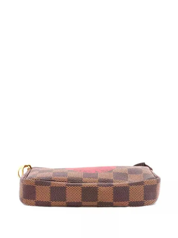 LOUIS VUITTON Pochette Accessoires Limited Edition Damier Mini Clutch Bag