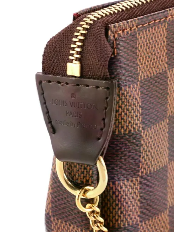 LOUIS VUITTON Pochette Accessoires Limited Edition Damier Mini Clutch Bag