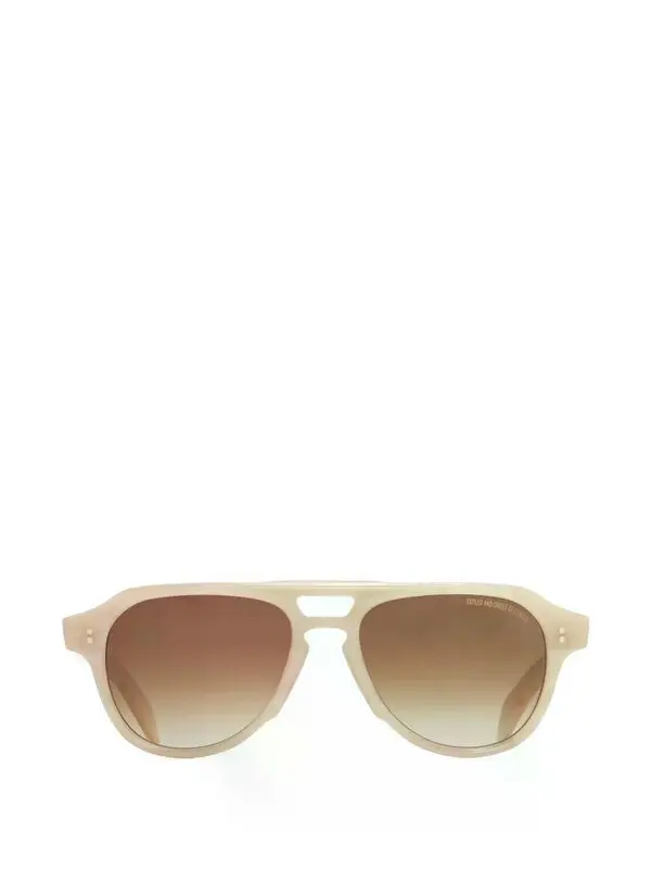 CUTLER & GROSS Double-bridge Pilot-frame Sunglasses