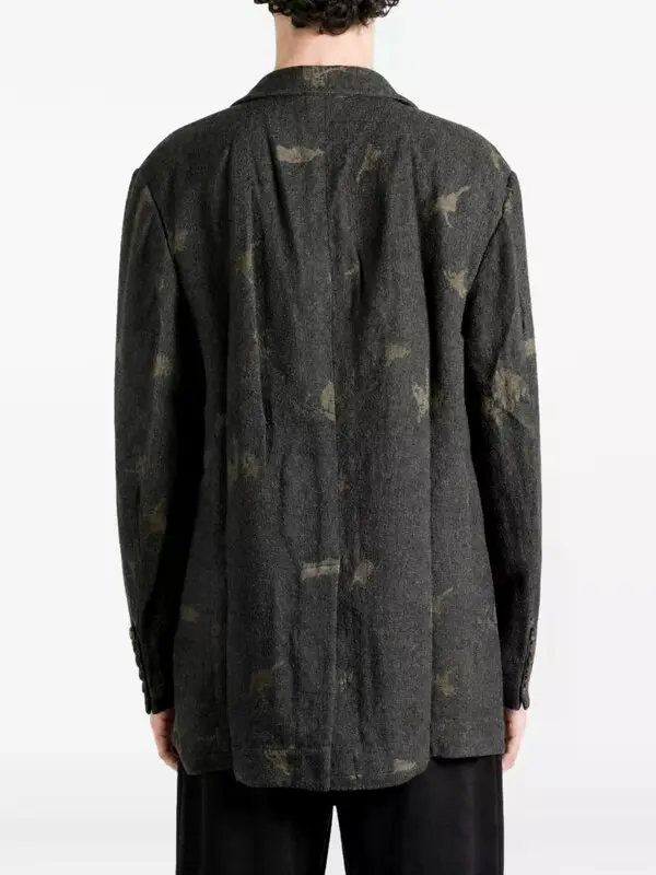 ZIGGY CHEN Jacquard-pattern Single-breasted Blazer