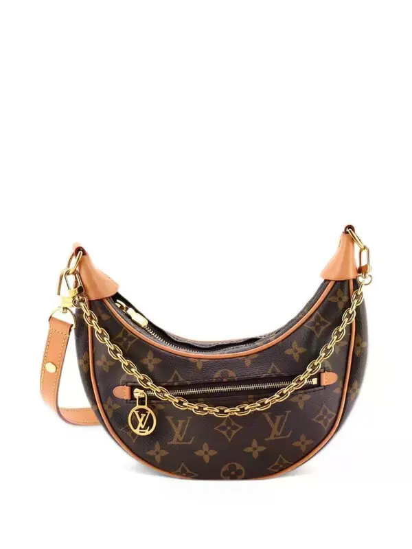 LOUIS VUITTON Loop Handbag Monogram Canvas Hobo Bag