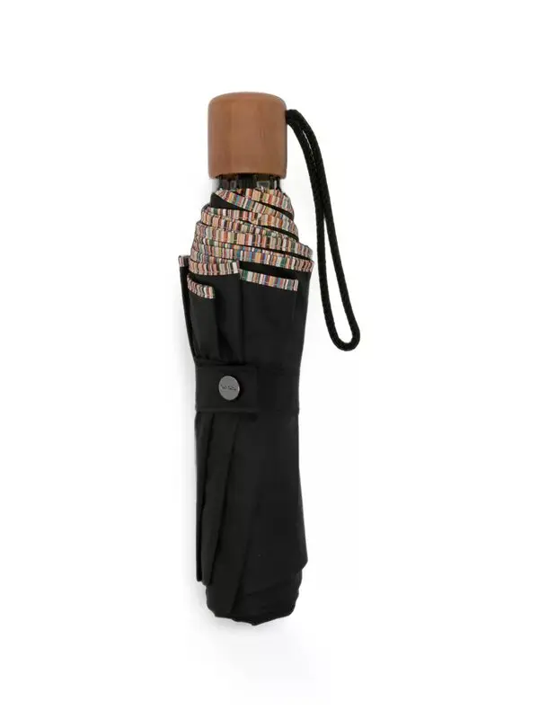 Paul Smith Artist Stripe-trim Umbrella - Black