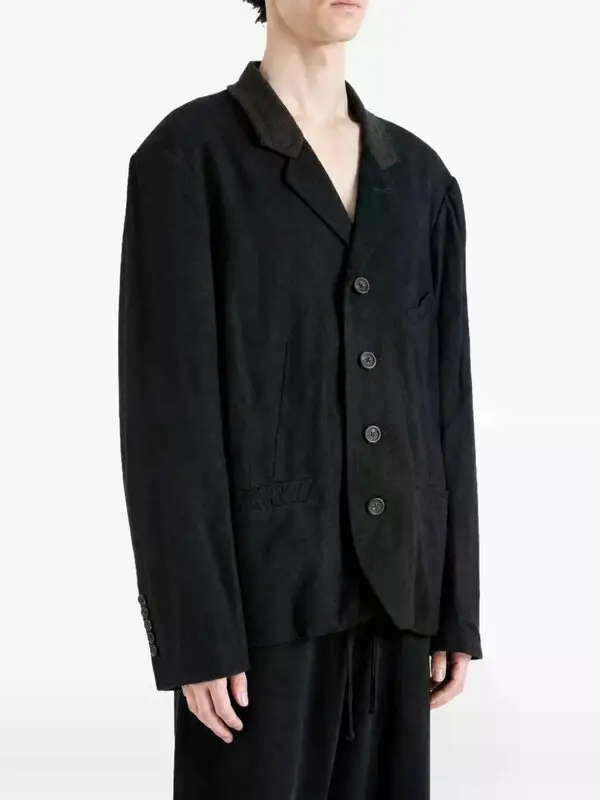 ZIGGY CHEN Contrasting-collar Blazer