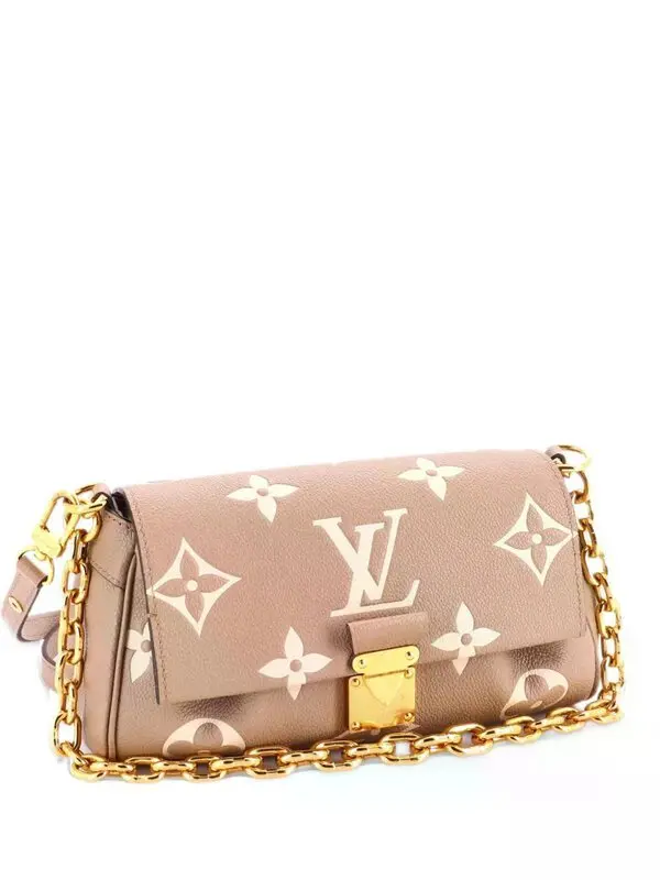 LOUIS VUITTON Favorite Nm Handbag Bicolor Monogram Empreinte Giant Shoulder Bag - Neutrals