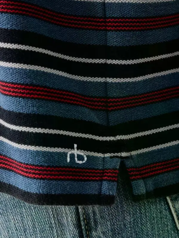 Rag & Bone Striped Polo Shirt
