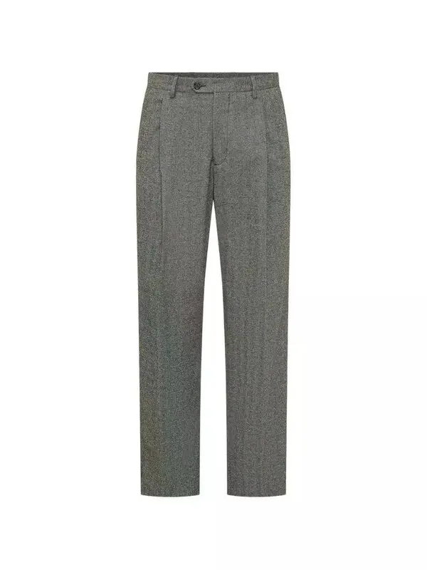 MARSEM Pleated Melange Tailored Trousers