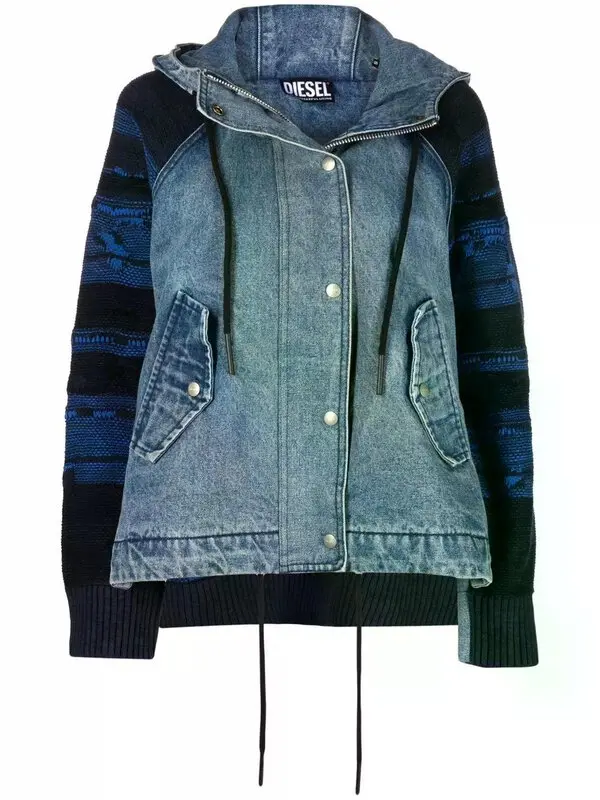 DIESEL® Contrast Panel Hooded Jacket