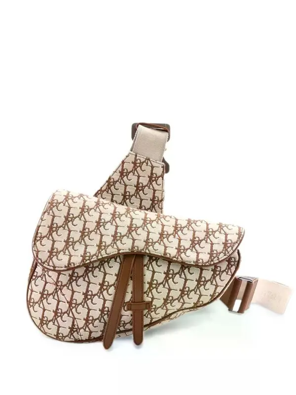 Dior Saddle Cactus Jack Oblique Canvas Crossbody Bag