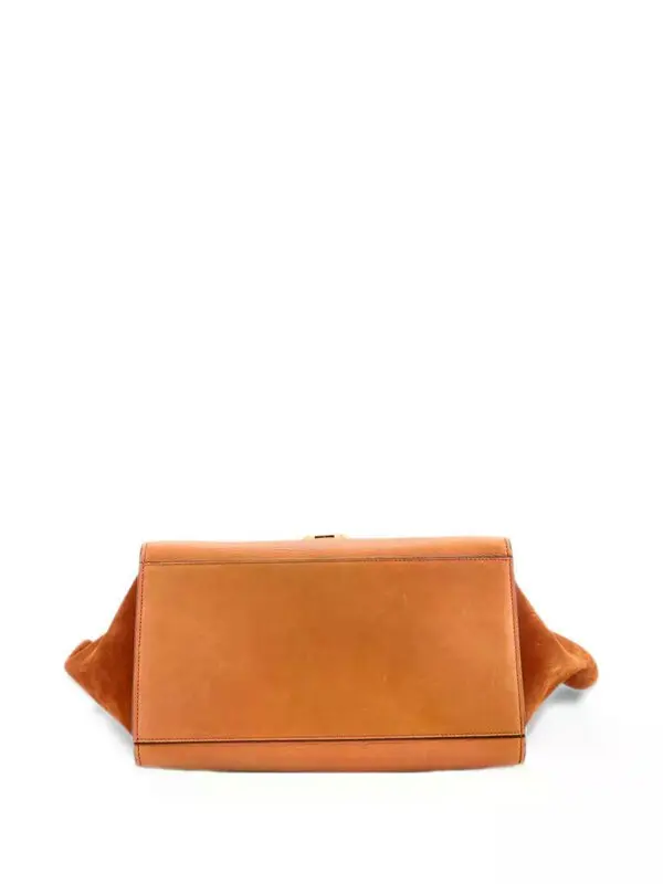 Celine Trapeze Bag Leather Small Satchel